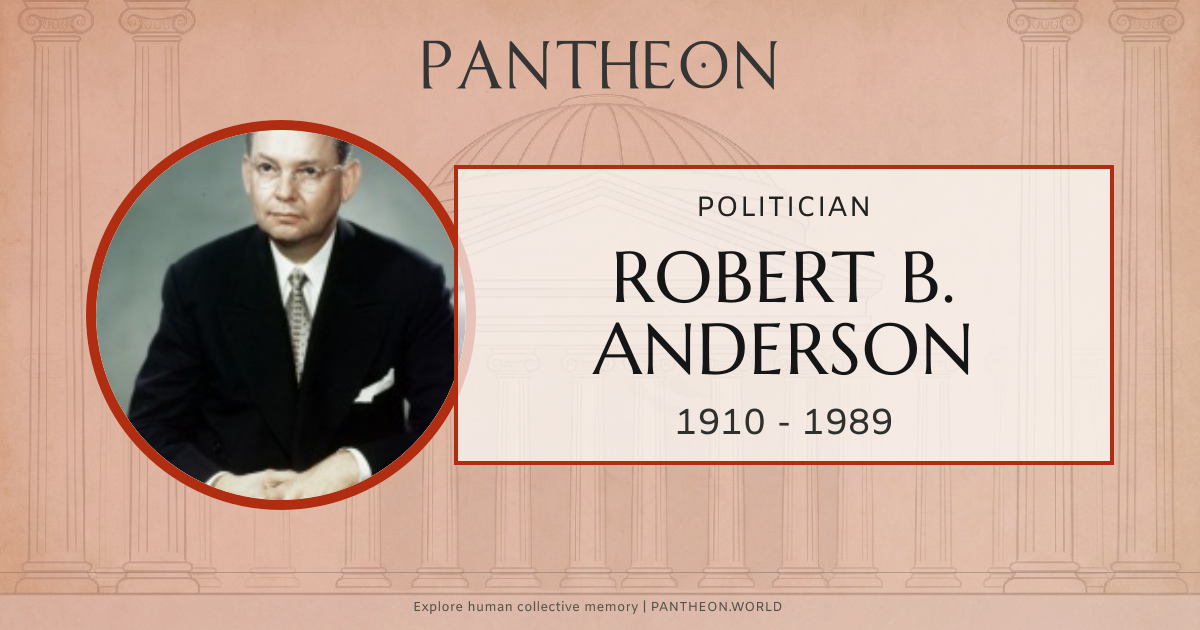 Robert B. Anderson Biography | Pantheon