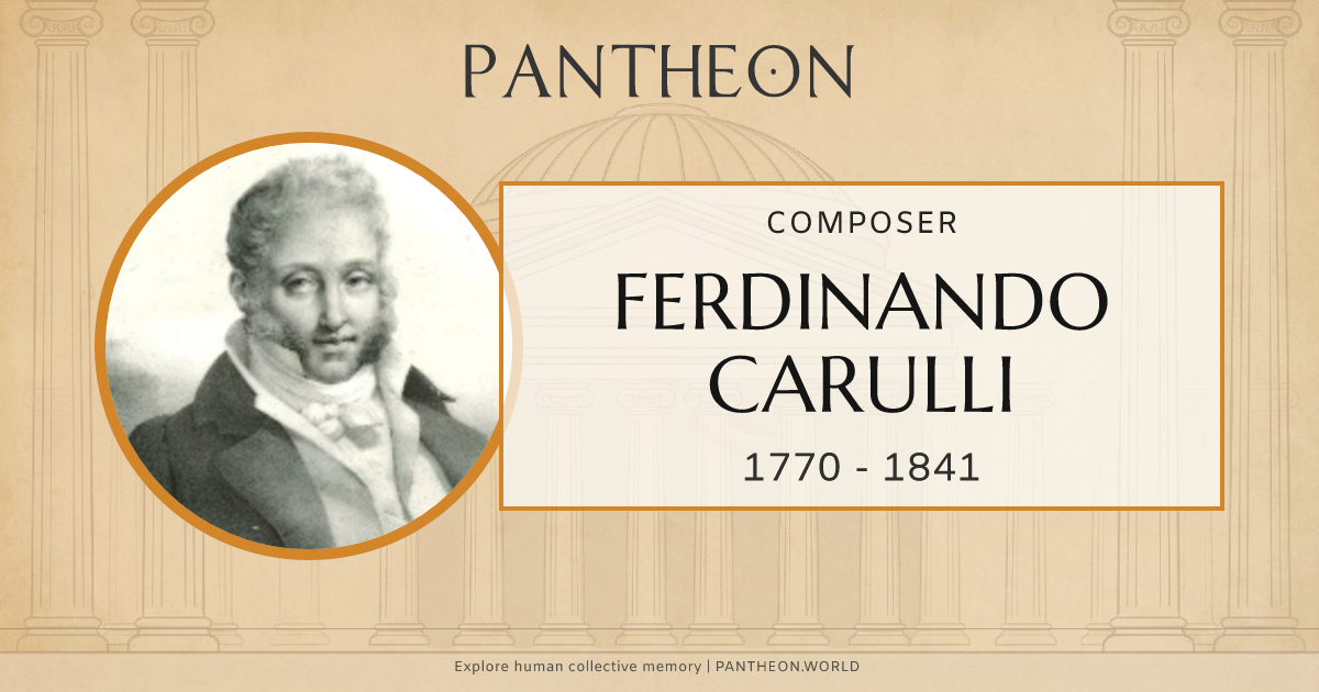 Ferdinando Carulli Biography | Pantheon