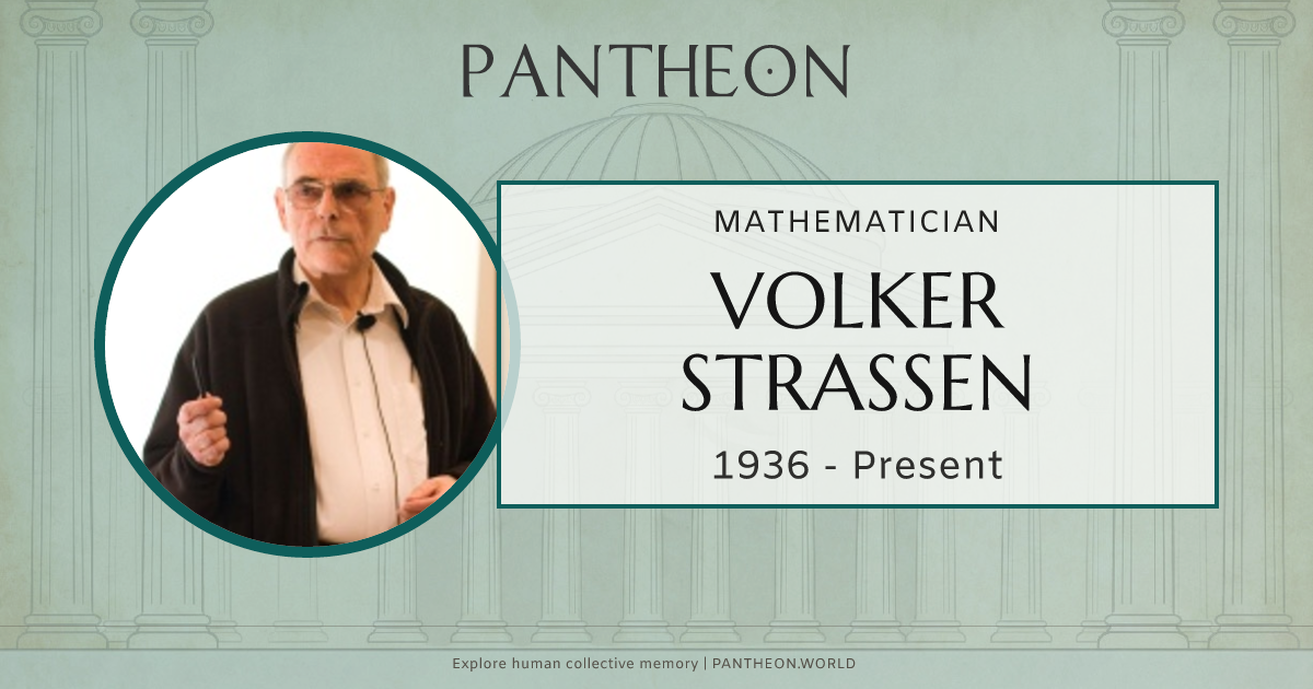 Volker Strassen Biography | Pantheon