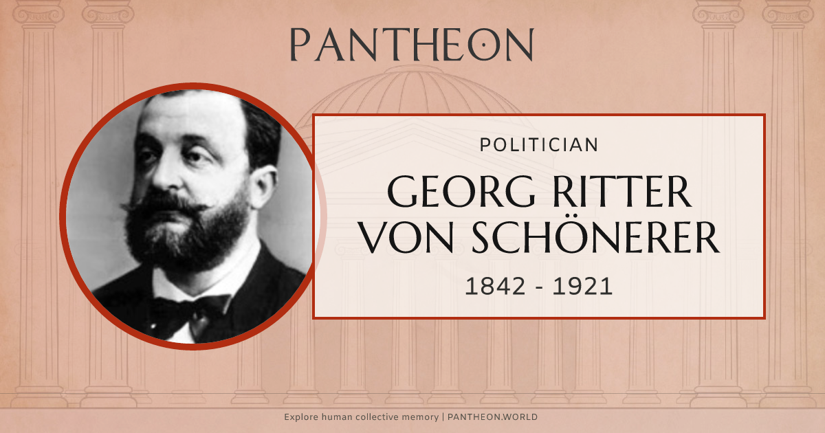Georg Ritter von Schönerer Biography | Pantheon