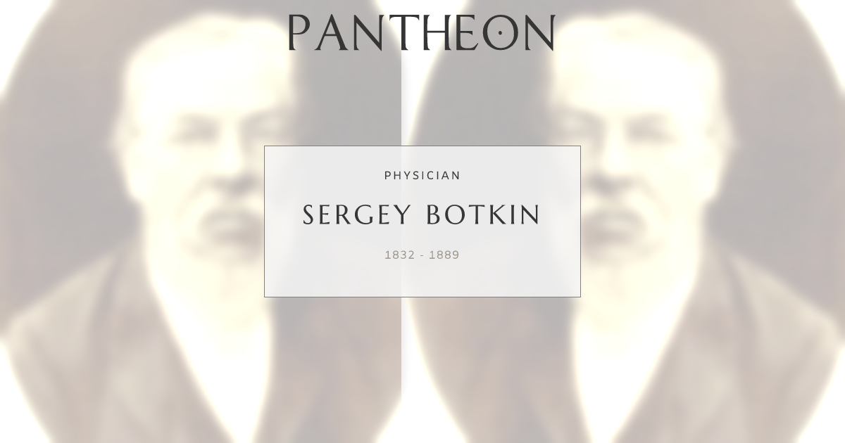 Sergey Botkin Biography | Pantheon