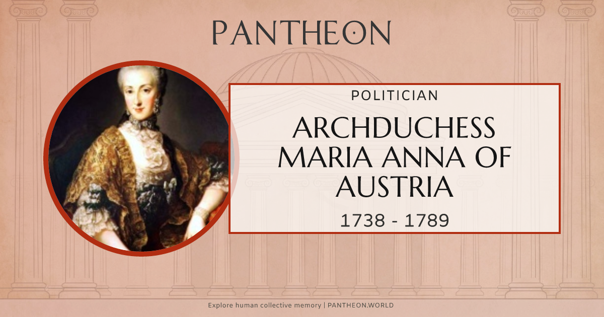 Archduchess Maria Anna of Austria Biography | Pantheon