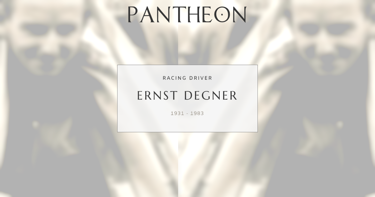 Ernst Degner Biography | Pantheon