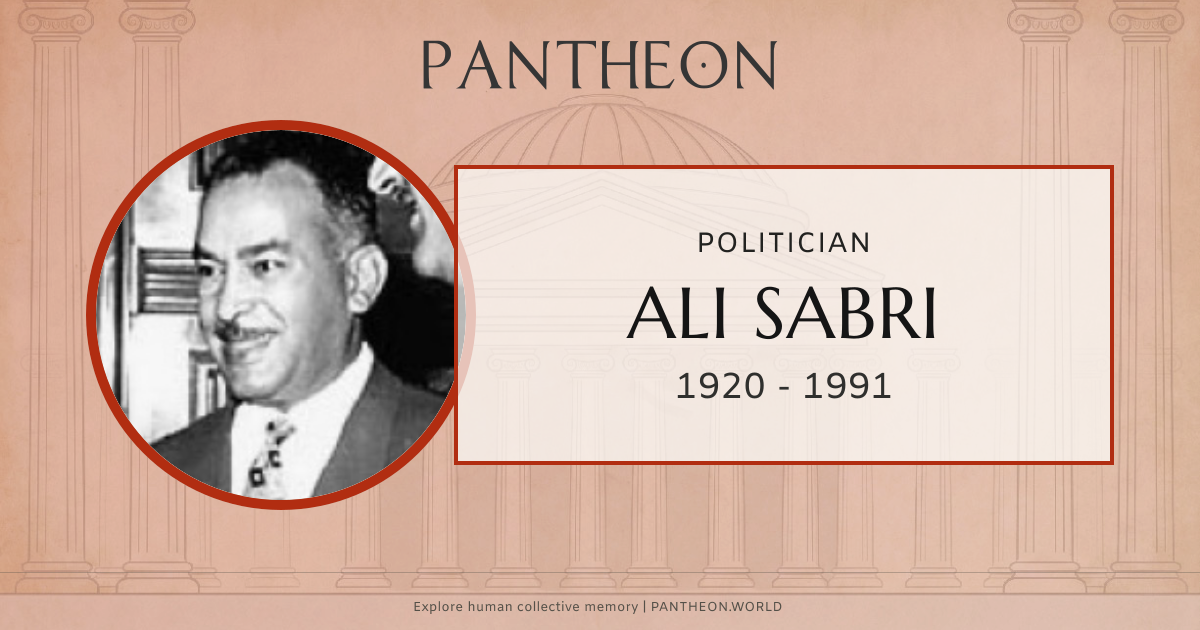 Ali Sabri Biography | Pantheon
