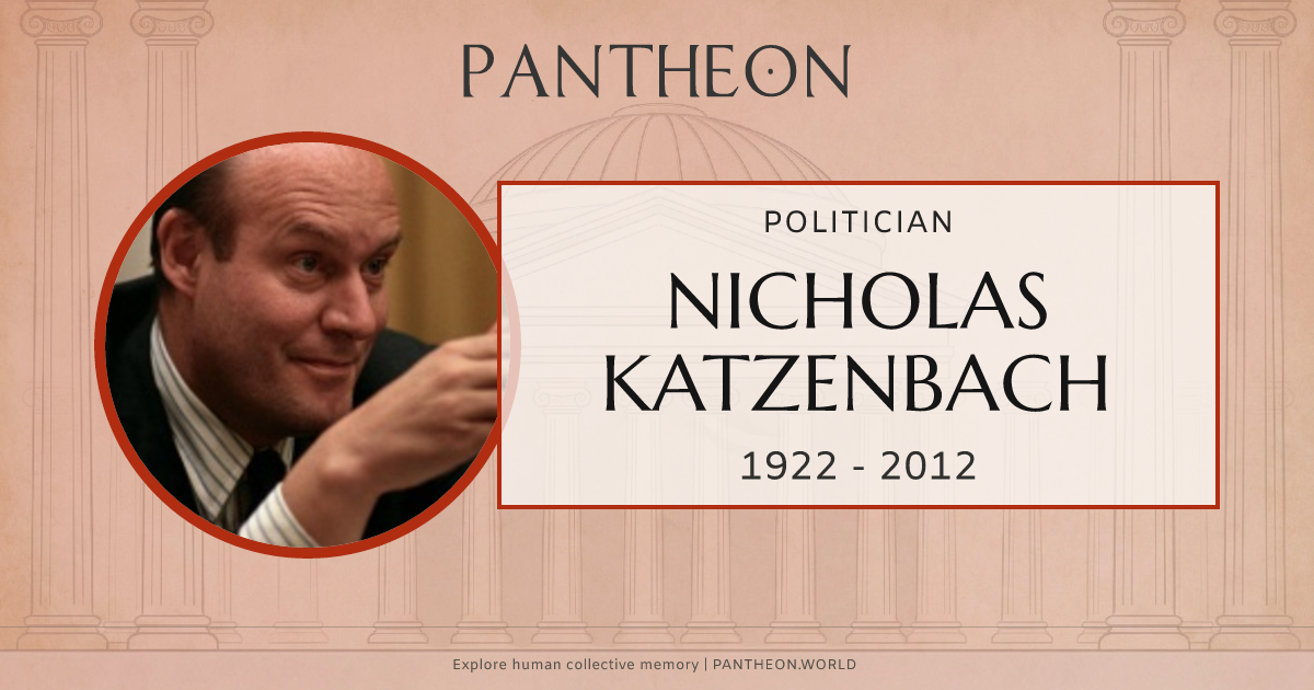 Nicholas Katzenbach Biography | Pantheon