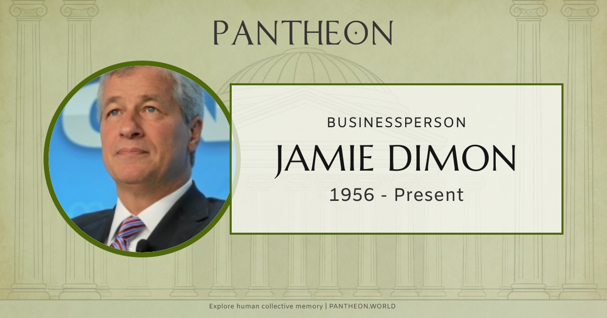 Jamie Dimon Biography | Pantheon