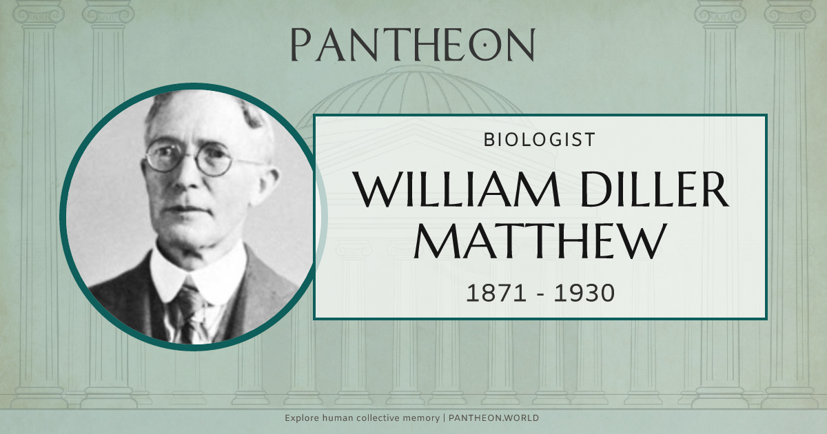 William Diller Matthew Biography | Pantheon