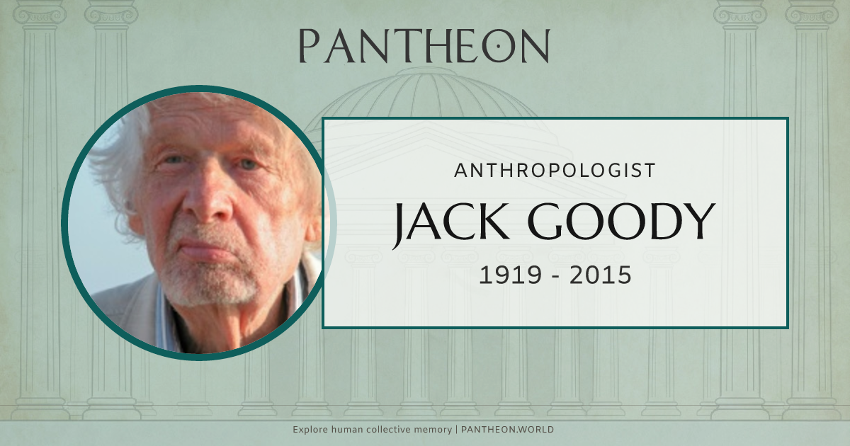 Jack Goody Biography | Pantheon