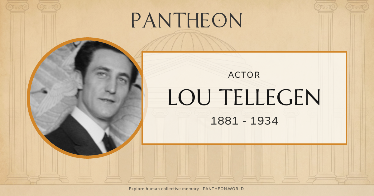 Lou Tellegen Biography | Pantheon