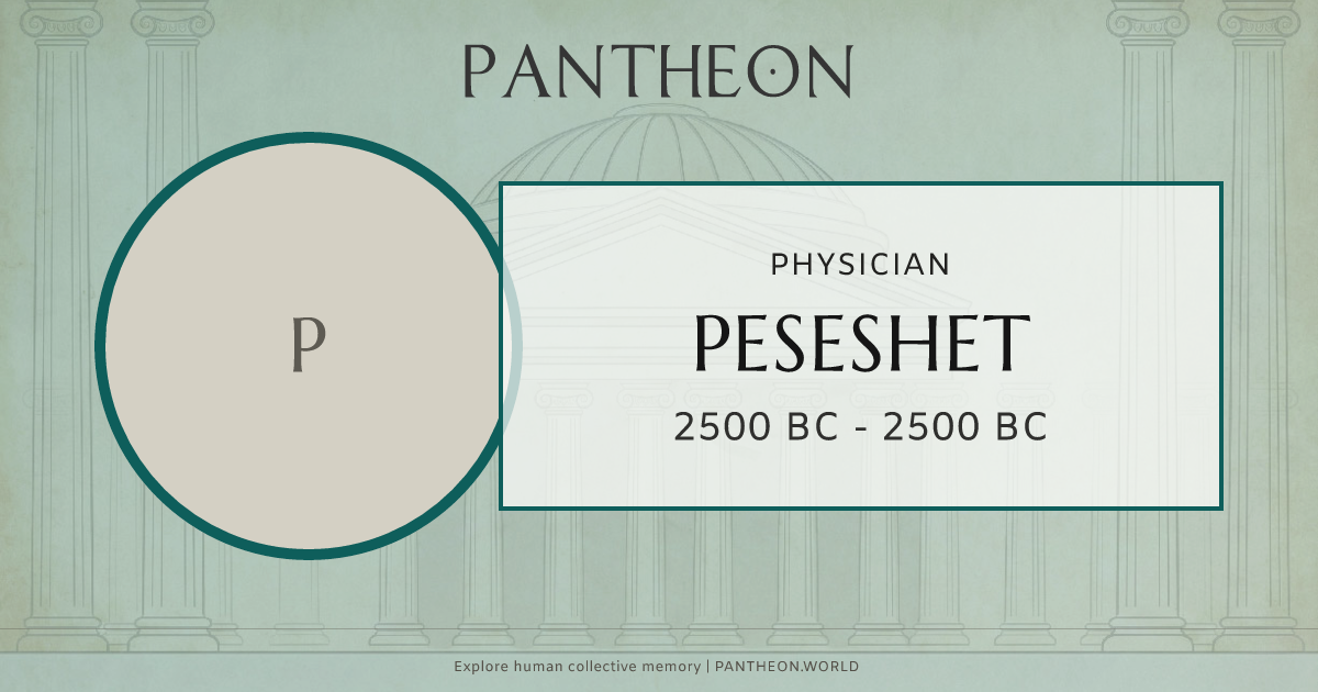 Peseshet Biography | Pantheon