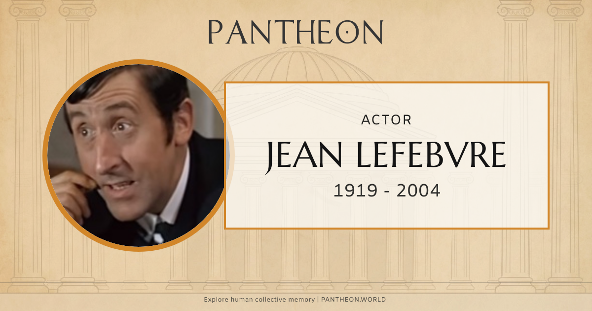 Jean Lefebvre Biography | Pantheon