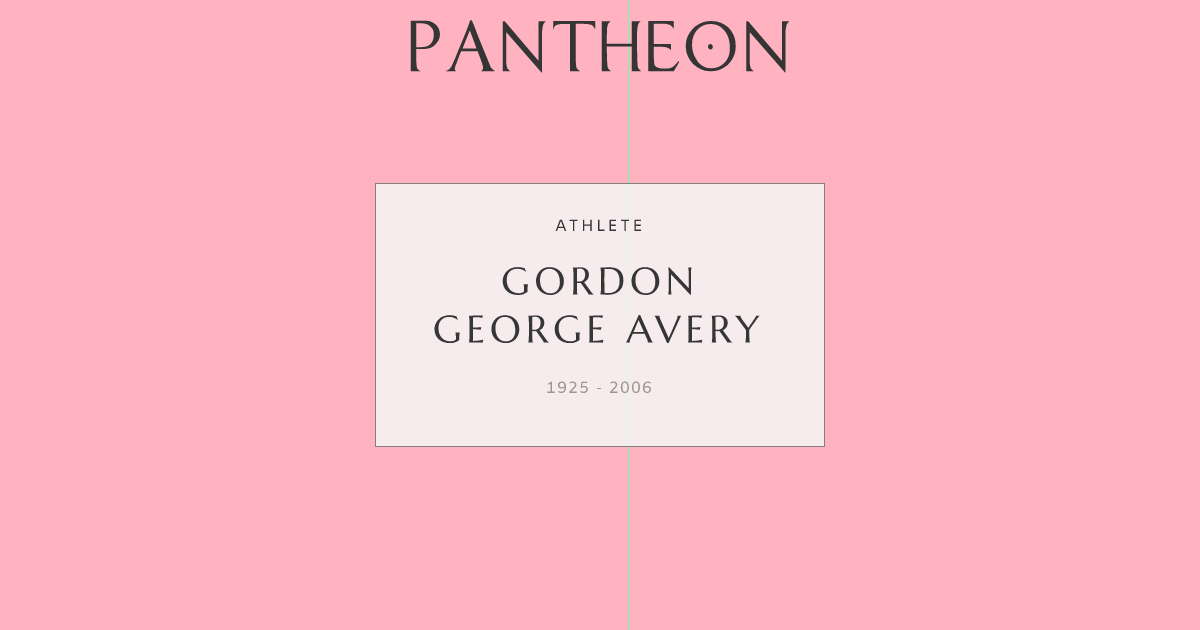 Gordon George Avery Biography | Pantheon