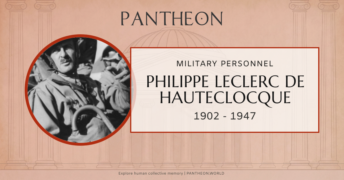 Philippe Leclerc de Hauteclocque Biography | Pantheon