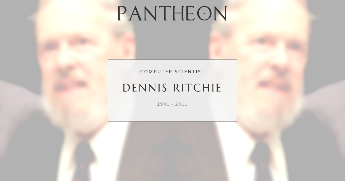 Dennis Ritchie Biography | Pantheon