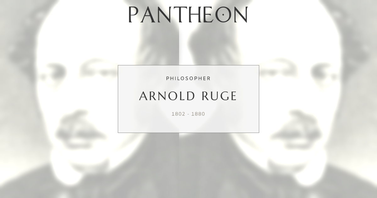 Arnold Ruge Biography | Pantheon