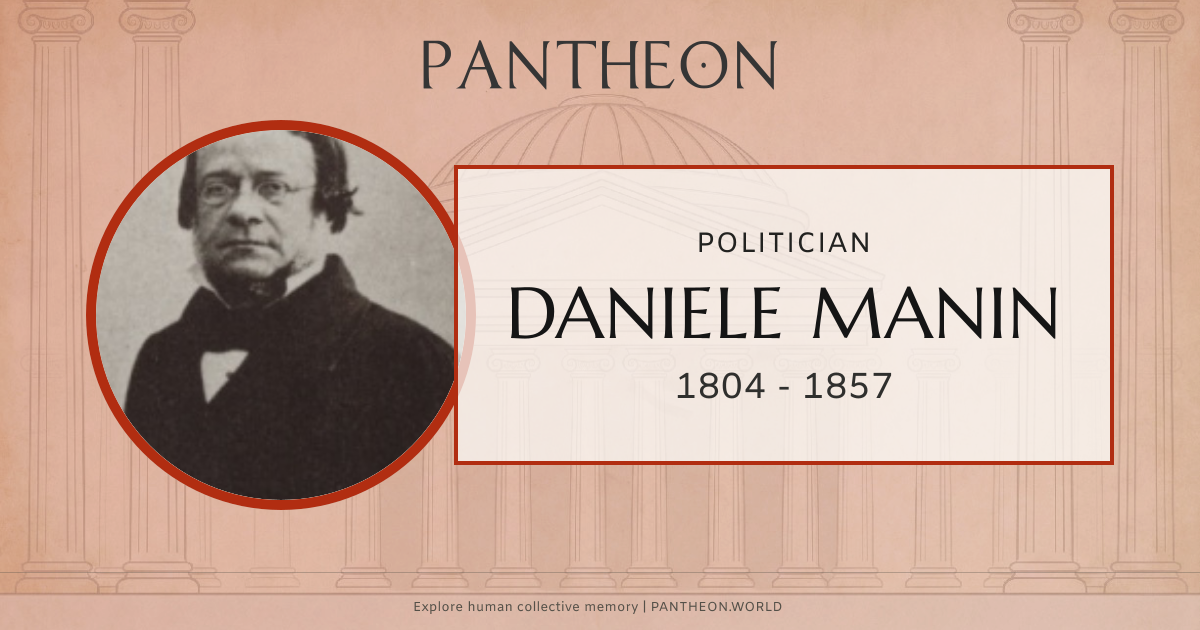 Daniele Manin Biography | Pantheon