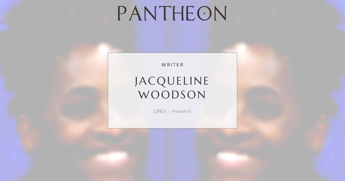 Jacqueline Woodson Biography | Pantheon
