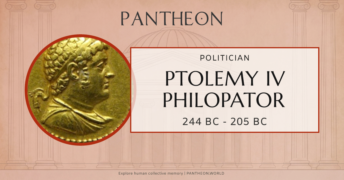Ptolemy IV Philopator Biography | Pantheon