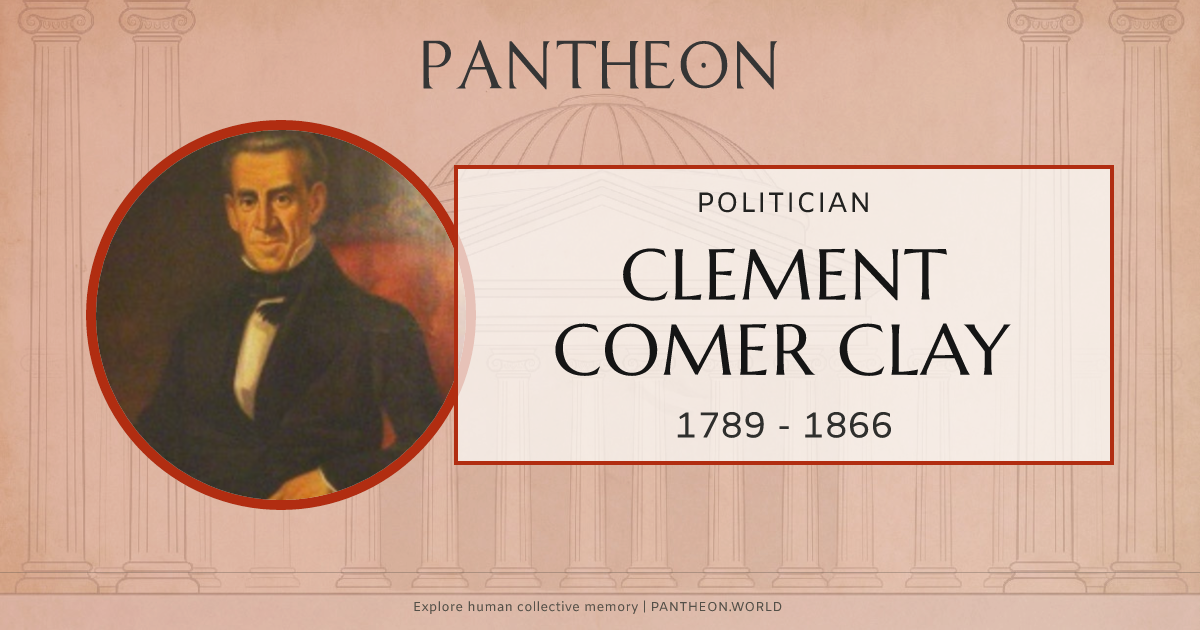 Clement Comer Clay Biography | Pantheon