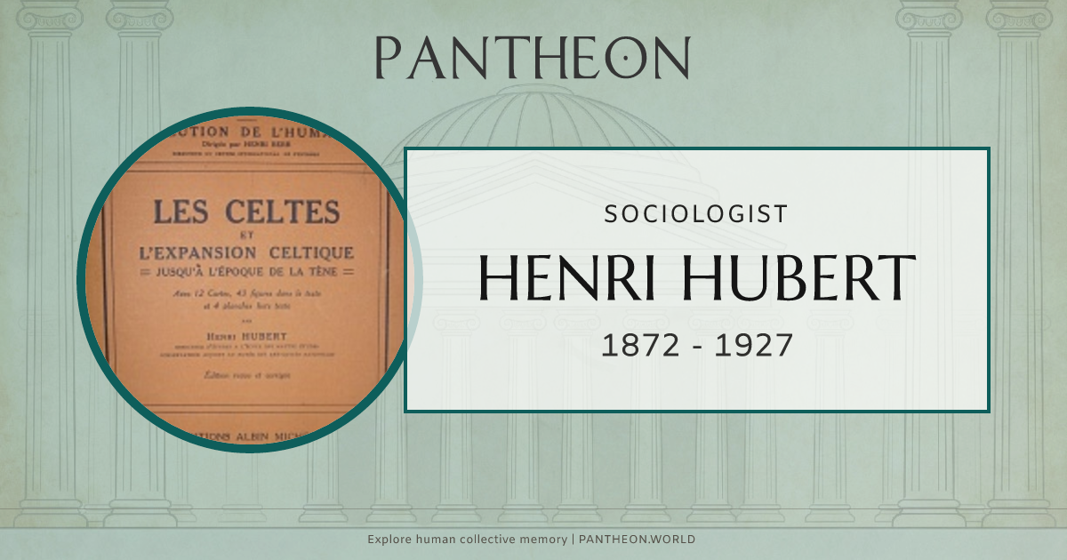 Henri Hubert Biography | Pantheon