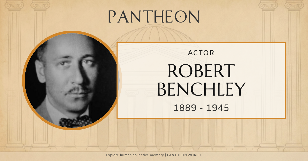 Robert Benchley Biography | Pantheon