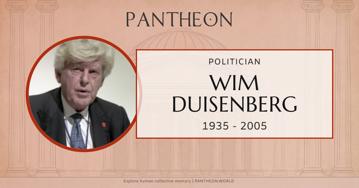 Wim Duisenberg Biography | Pantheon