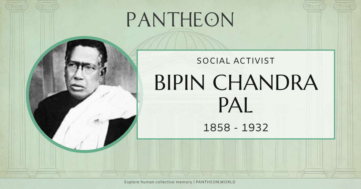 Bipin Chandra Pal Biography | Pantheon