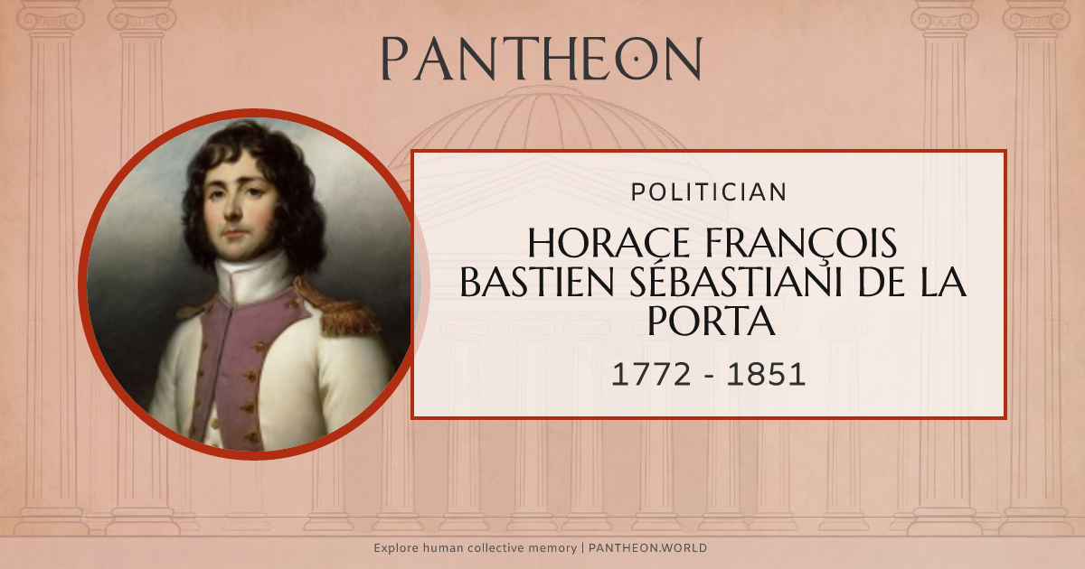 Horace François Bastien Sébastiani de La Porta Biography | Pantheon
