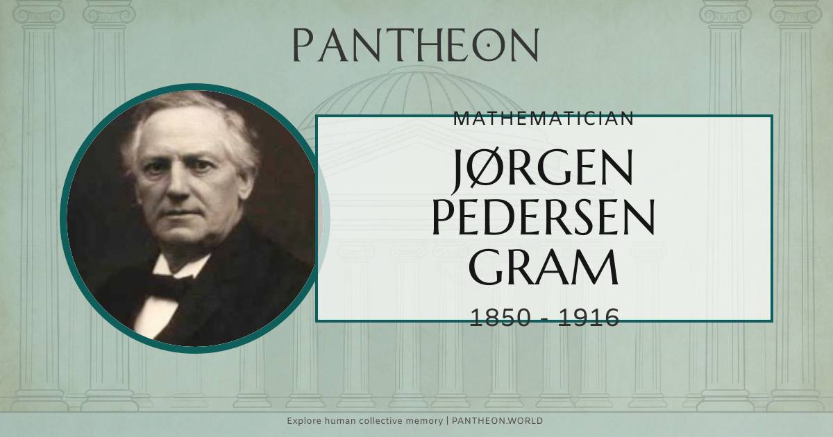 Jørgen Pedersen Gram Biography | Pantheon