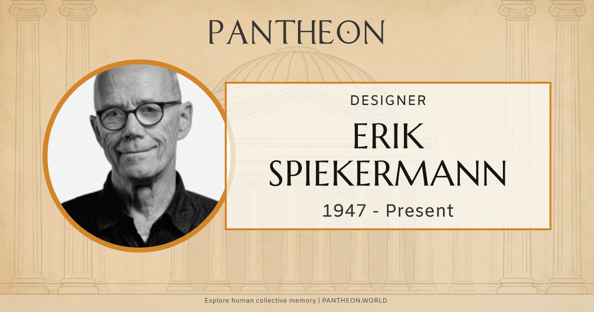 Erik Spiekermann Biography | Pantheon