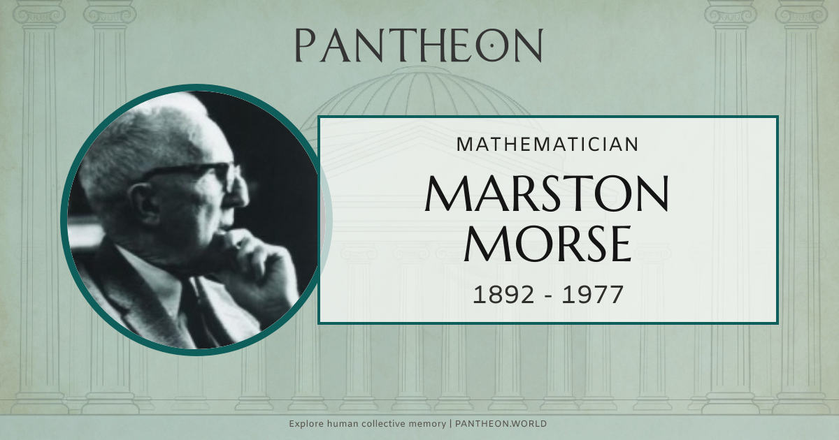 Marston Morse Biography | Pantheon