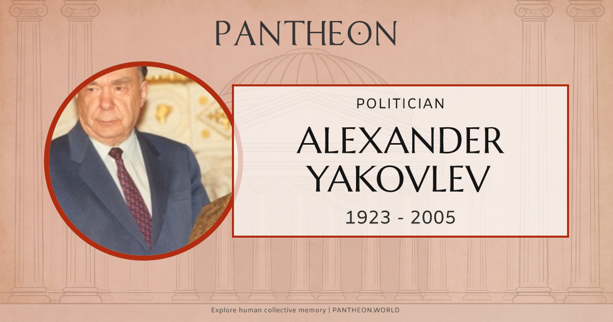 Alexander Yakovlev Biography | Pantheon