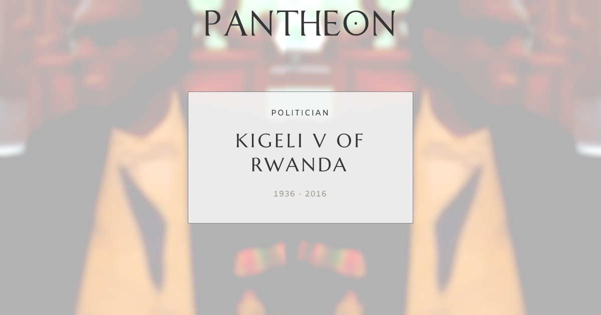 Kigeli V of Rwanda Biography | Pantheon
