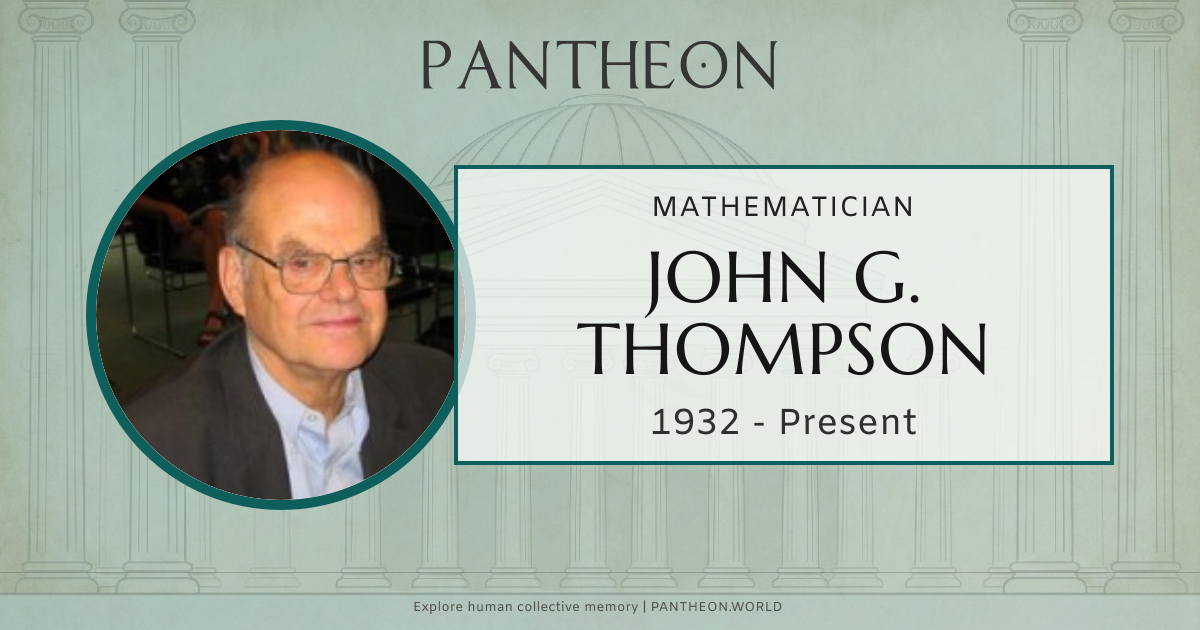 John G. Thompson Biography | Pantheon