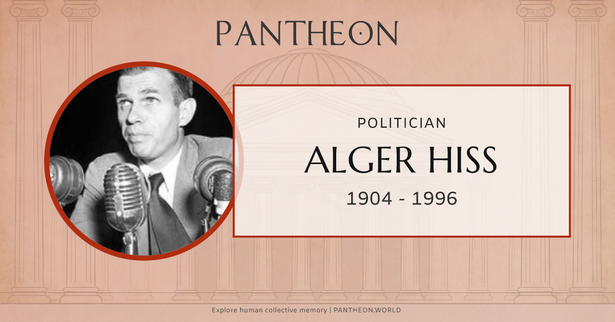 Alger Hiss Biography | Pantheon