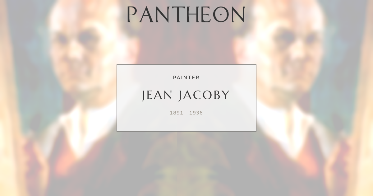 Jean Jacoby Biography | Pantheon