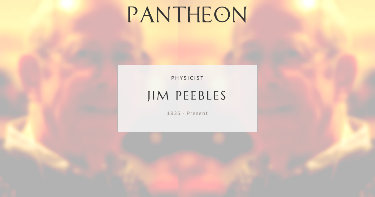 Jim Peebles Biography | Pantheon