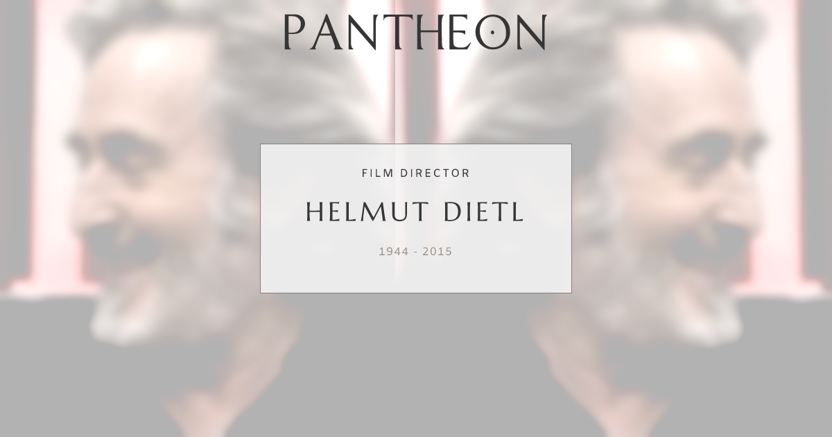 Helmut Dietl Biography | Pantheon