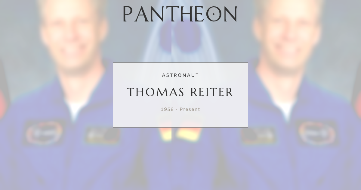 Thomas Reiter Biography | Pantheon
