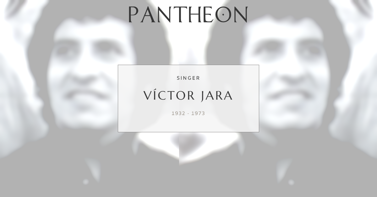 Víctor Jara Biography | Pantheon