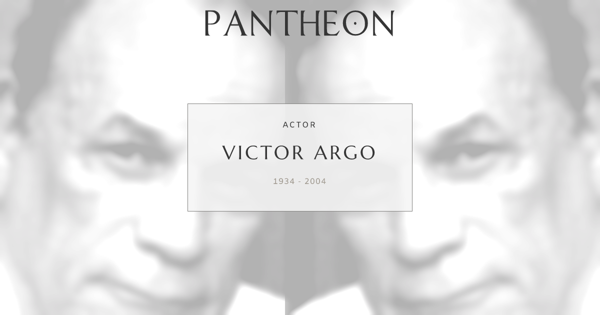 Victor Argo Biography | Pantheon