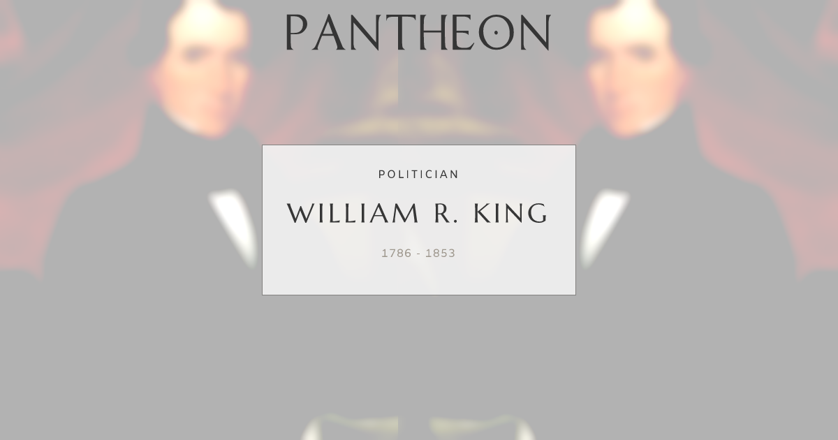 William R. King Biography | Pantheon