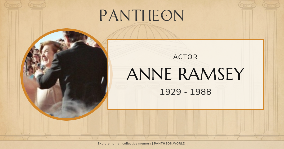 Anne Ramsey Biography | Pantheon