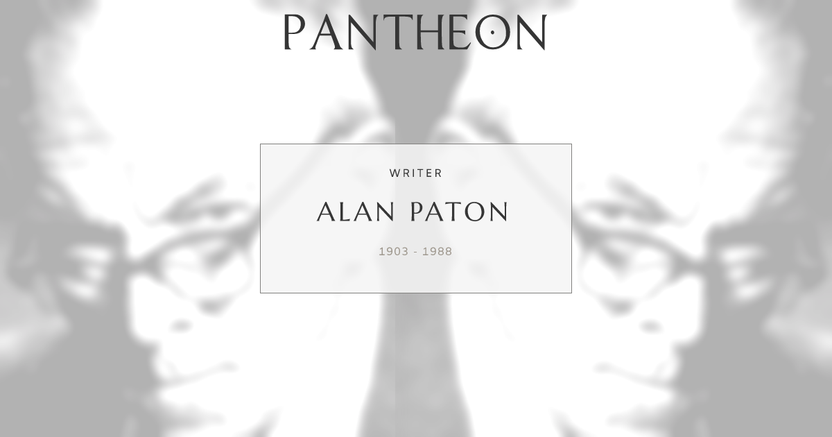 Alan Paton Biography | Pantheon