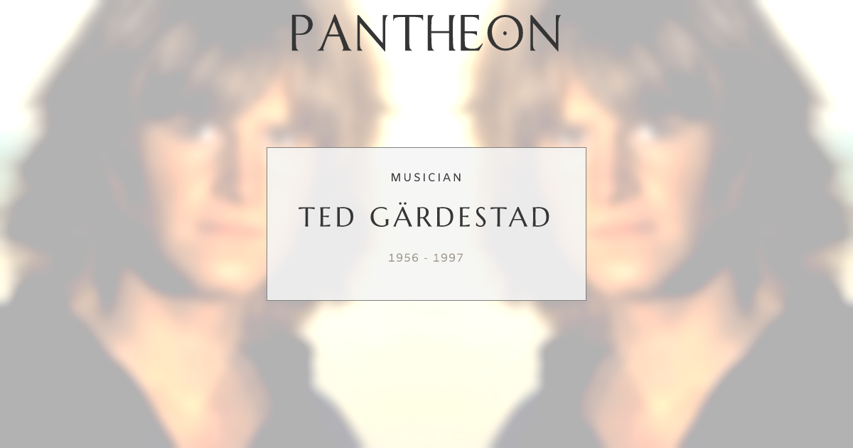 Ted Gärdestad Biography | Pantheon