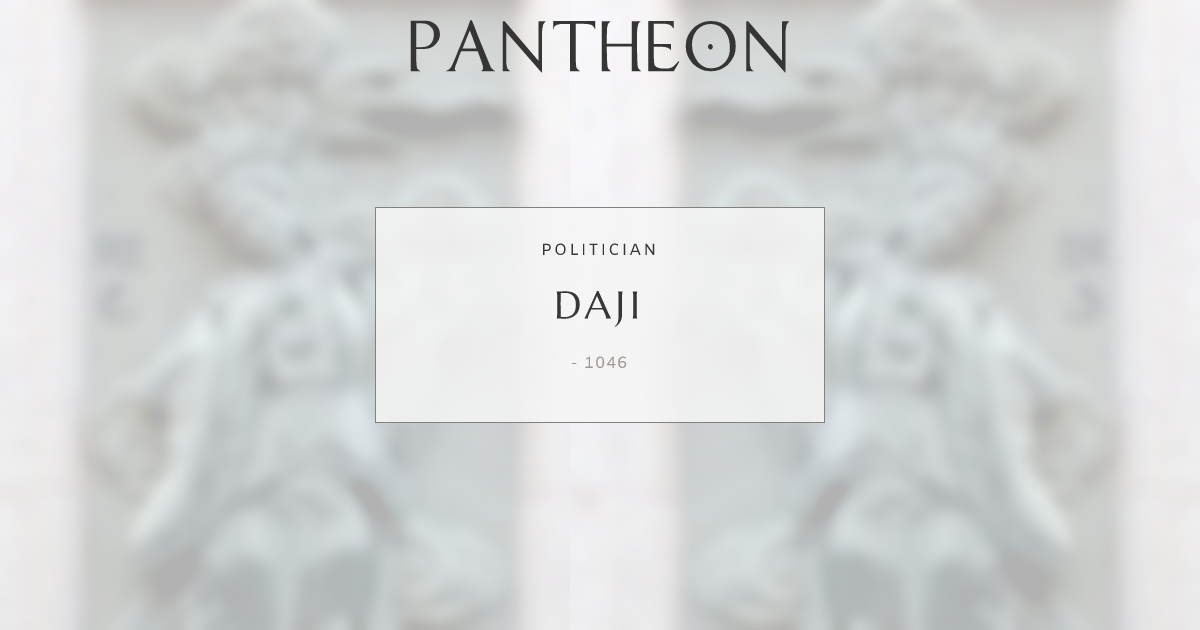 Daji Biography | Pantheon