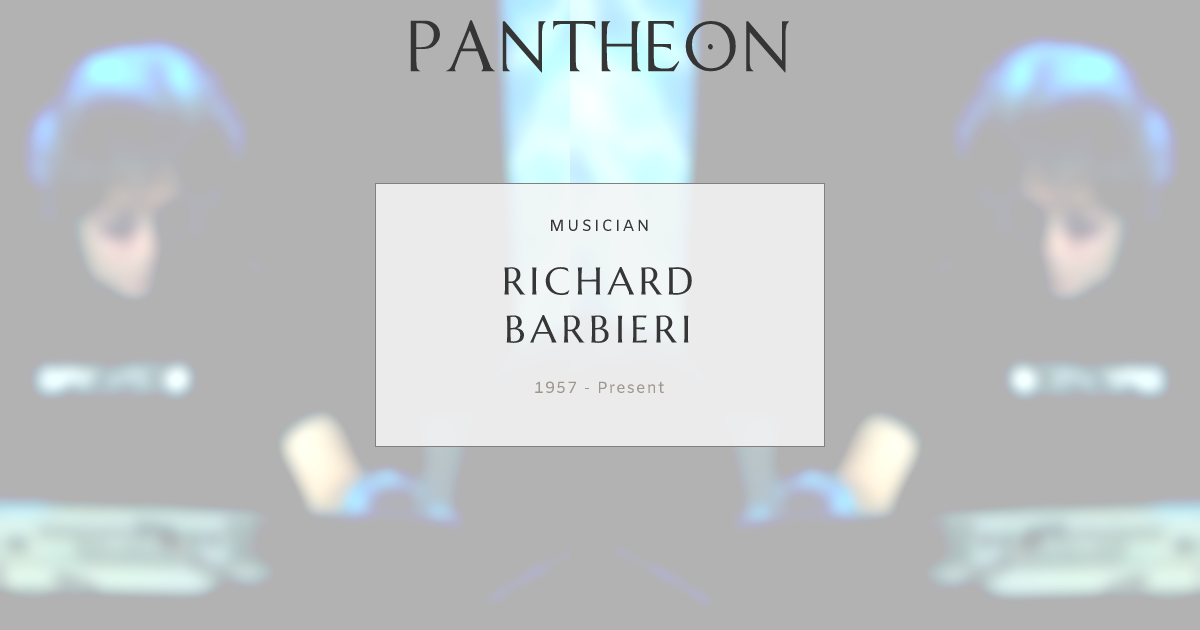 Richard Barbieri Biography | Pantheon