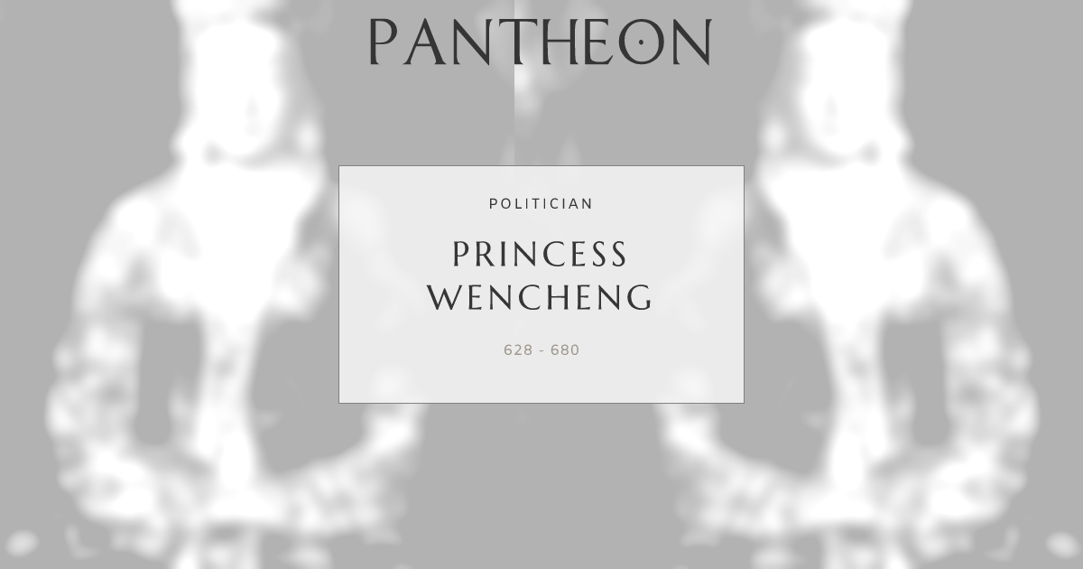 Princess Wencheng Biography | Pantheon