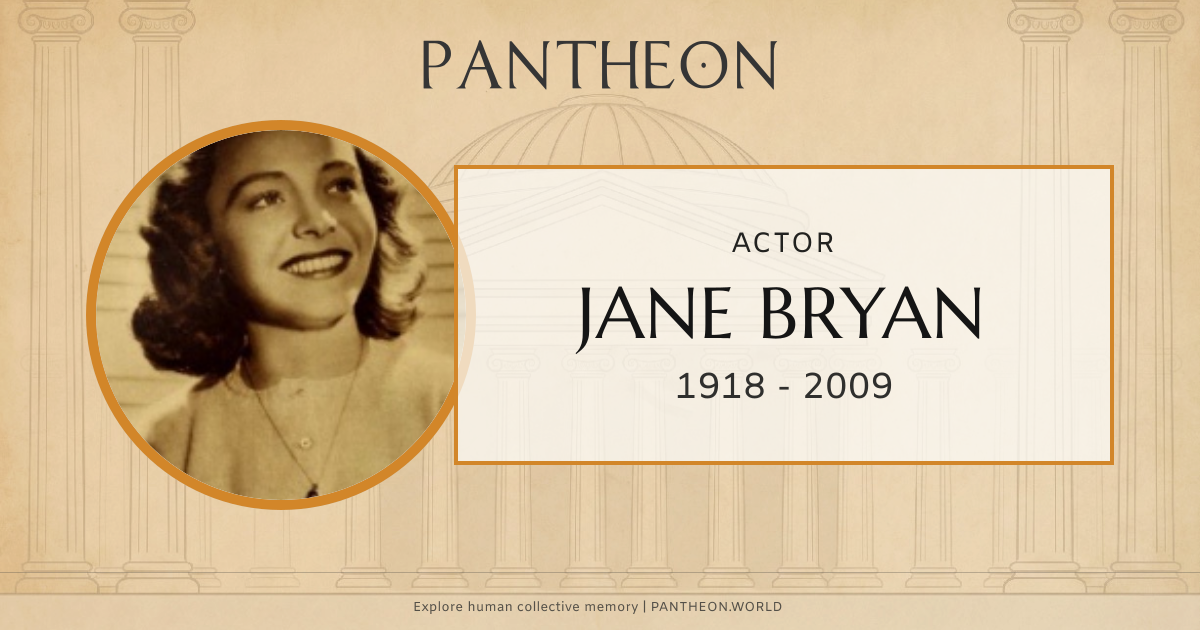 Jane Bryan Biography | Pantheon