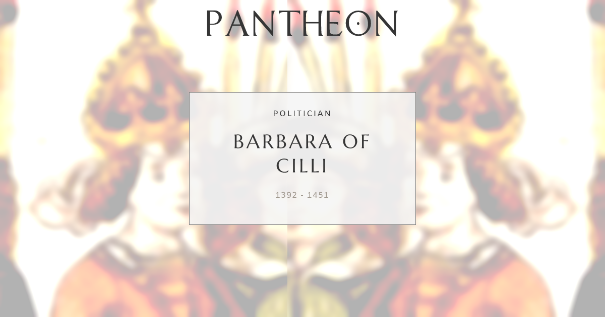 Barbara of Cilli Biography | Pantheon